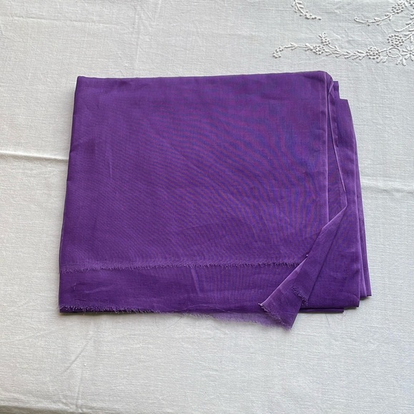 Art | Vintage Organdy Ca 195s Purple Fabric Remnant 38 Wide 13 Yards ...